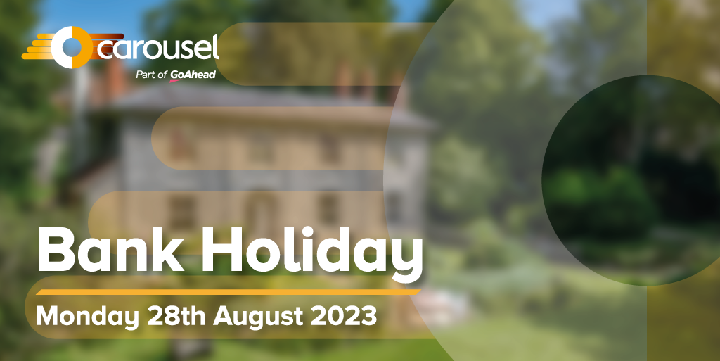 Monday 28th August Bank Holiday - Carousel Buses